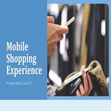Mobile Shopping Experience | PPT