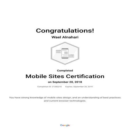 Mobile sites certification | PDF