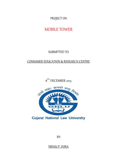What are the guidelines for installation of mobile towers across the ...