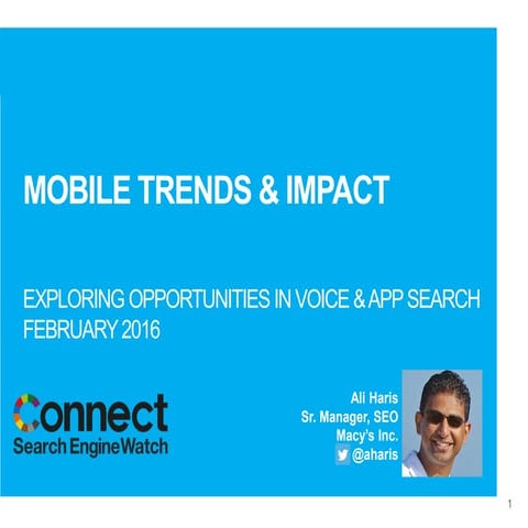 Mobile Trends and SEO Impact | PPT