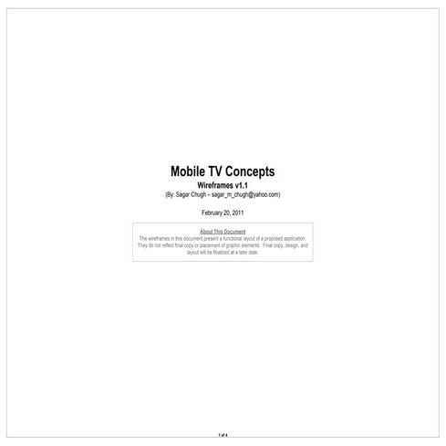 Mobiletv Concepts 20110220 | PPT