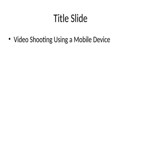 mobile_video_shooting in adobe premiere pro | PPTX