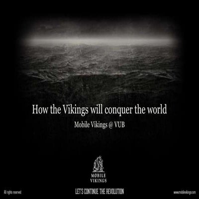 Mobile Vikings @ vub | PPT