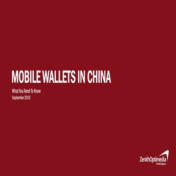Mobile Wallets In China: What You Need To Know | PDF