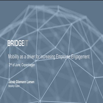 Mobility as a driver for increasing employee engagement | PPT