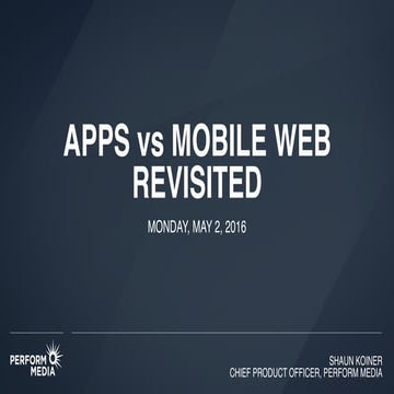 Apps Vs Mobile Web Revisited Pdf Computer Software And Applications Computing