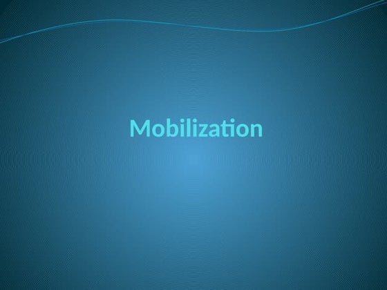 Mobilization | PPTX