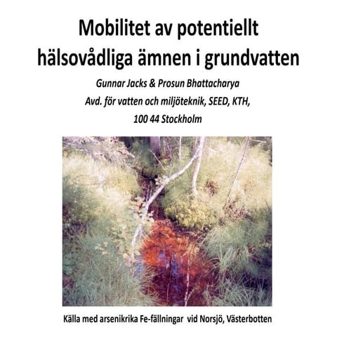 Om grundvatten, Mattias Gustafsson | PDF