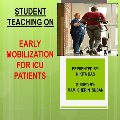early Mobility in ICU | PPTX