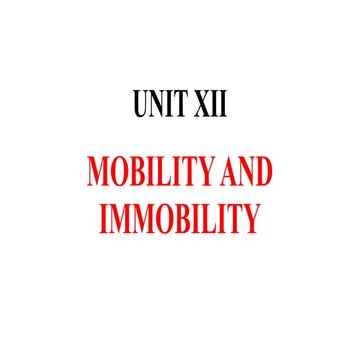 mobility and immobility.pptx Paediatric speciality | PPTX
