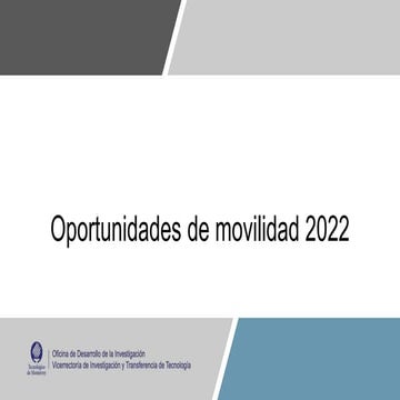 Mobility Opportunities | PPTX