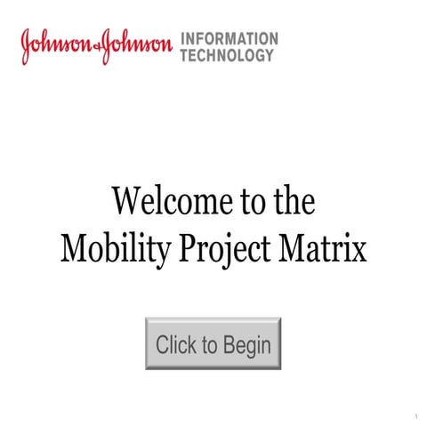 Mobility project matrix v2 | PPTX