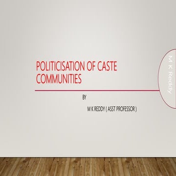 Mobilization of caste | PPTX