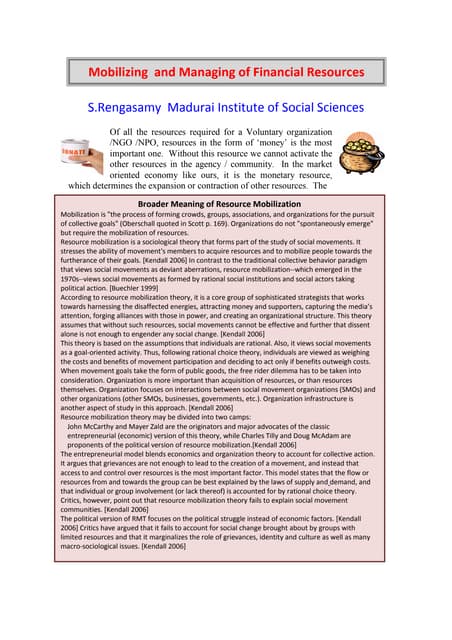 Resource Mobilization Process/strategy | PPT