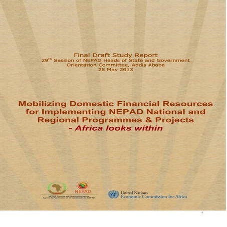 Mobilizing domestic financial resources for implementing nepad national ...