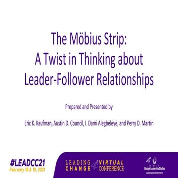 The Möbius Strip: A Twist in Thinking about Leader-Follower ...