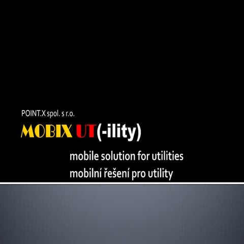 Mobix UT - řešení pro odečty | PDF