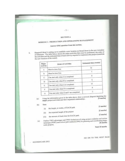 CAPE Management Of Business Unit 1 IA | DOCX