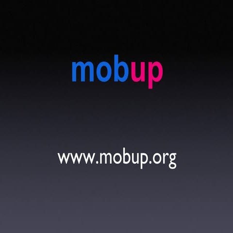 Mobup: free mobile uploader to Flickr | PPT