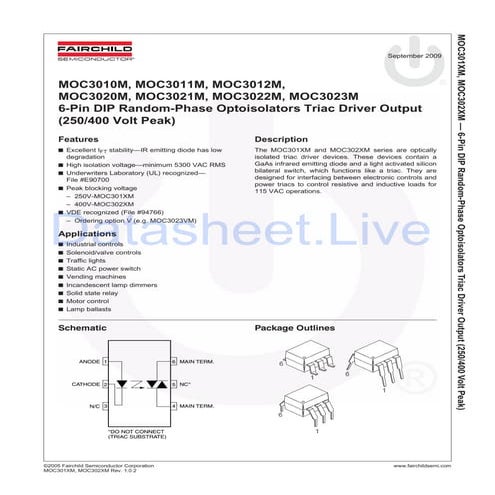 Original Opto MOC3021 DIP-6 New | PDF | Consumer Electronics | Technology & Computing