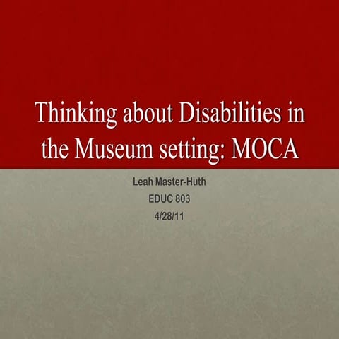 Moca virtual tour ppt | PPT