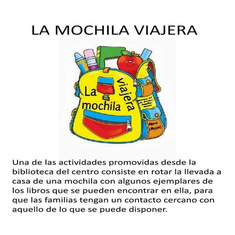 Mochila viajera | PPTX