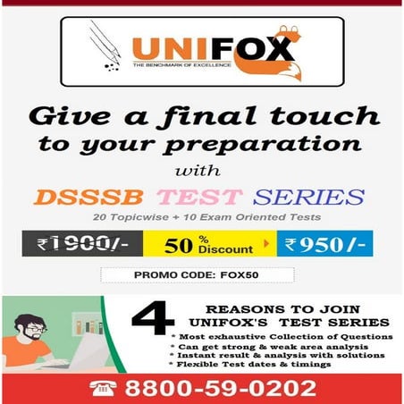 Math - Mock test-series-for DSSSB EXAM | PDF