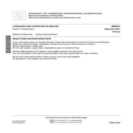 ENGLISH FOR CSEC | DOCX