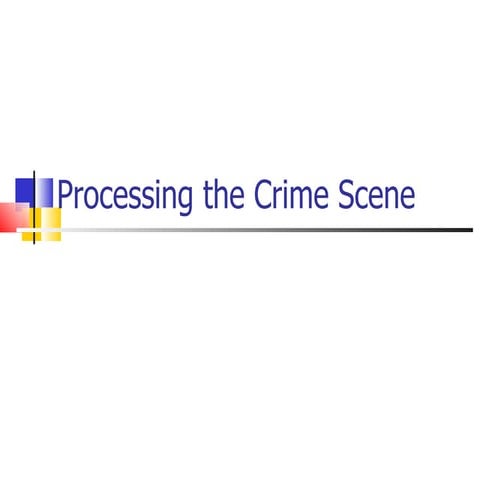 Crime scene sketching basics | PPT