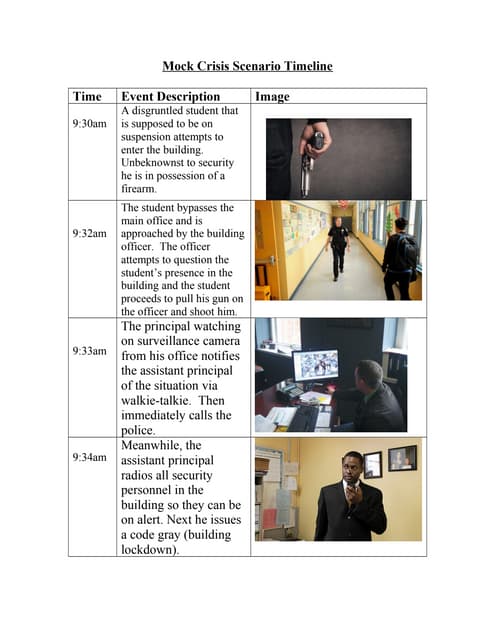 Crisis Simulation Exercise | PDF
