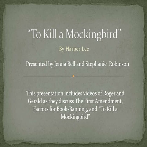 Mockingbird | PPTX