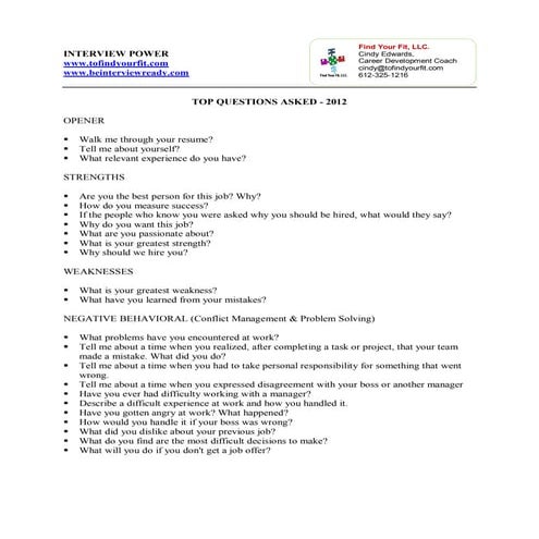 Mock interviewquestions | PDF