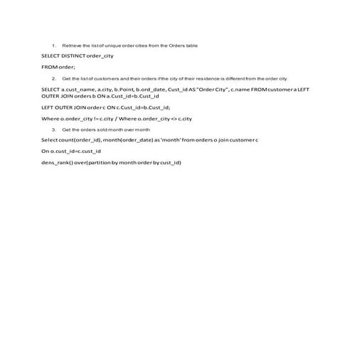 Mock interview s ql 1 | PDF