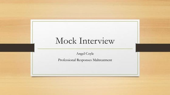 What is an interview | PPT