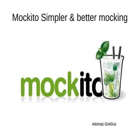 Mockito Simpler And Better Mocking Pdf Programming Languages Computing 5181