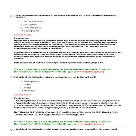 Mock question paper for neet pg, usmle, plab and fmge (mci screening ...