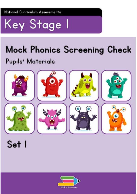 Mock Phonics Screening Materials - Set 2 | PDF