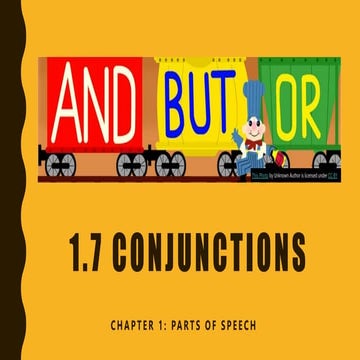 Conjunctions | PPTX