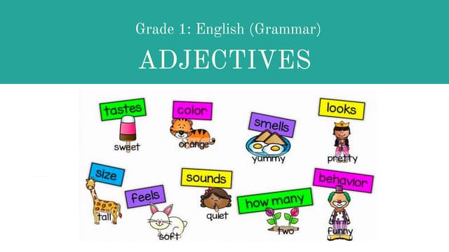 English Lesson: Order of Adjectives in a Series | PPTX