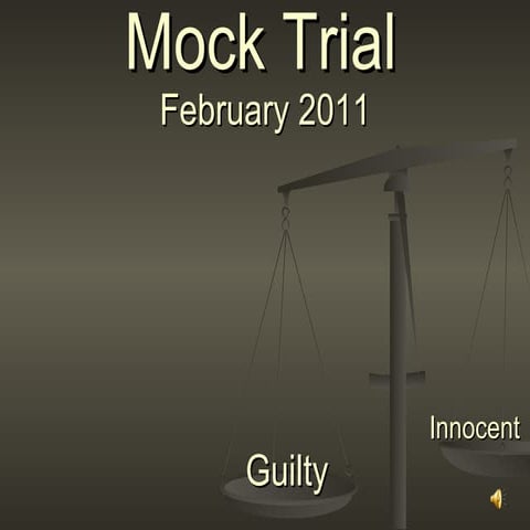 Mock trial am conclusion | PPT