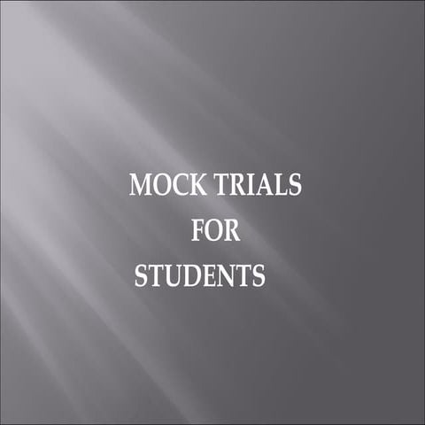 Mock Trials | PPT