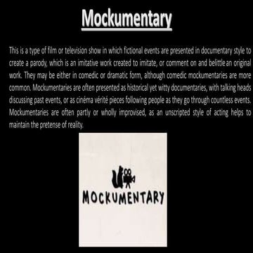 Mockumentary | PPTX