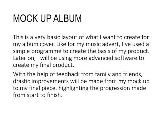 Album cover recreation | PPT