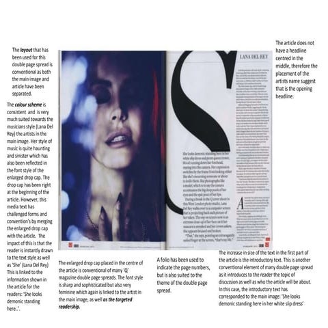 double page spread research | PPTX
