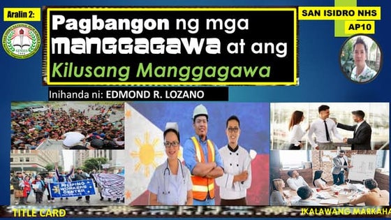 Ang manggagawang pilipino | PPTX