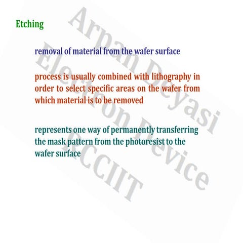 Etching | PDF