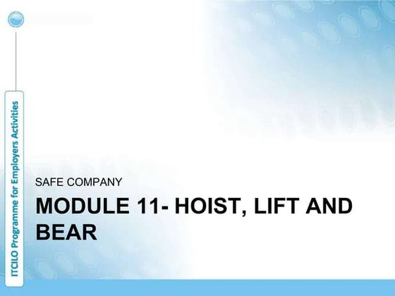 Hoisting and Rigging Safety | PPTX