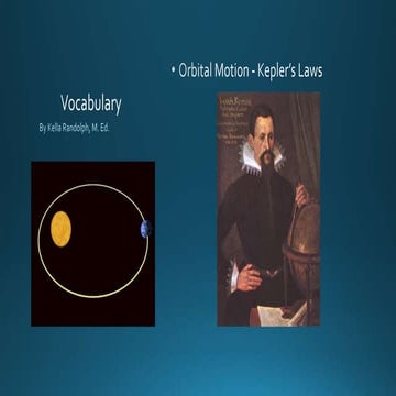 Mod 16 kepler's laws vocabulary | PPT