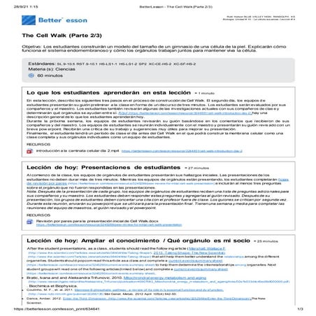 Lesson Plan-Tissues and Organs | DOCX