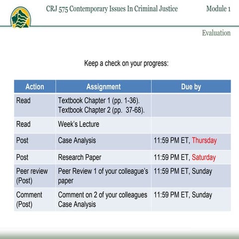 Module 1 Evaluation | PPT